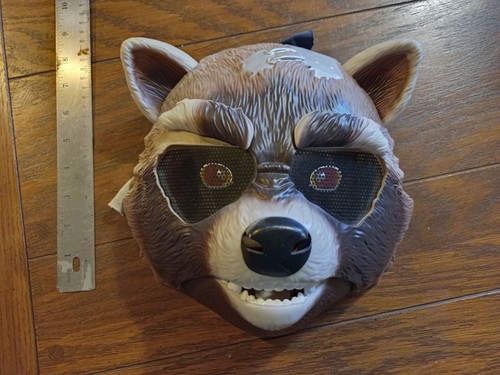 Marvel Guardians of The Galaxy Rocket Raccoon Action Mask Moving Mouth ...