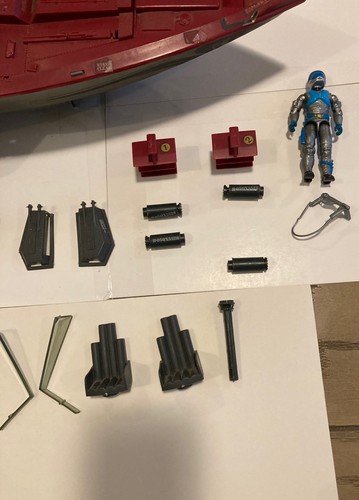 Vintage 1985 GI Joe Cobra Moray Hydrofoil W/ Lampreys V1 Action Figure ...