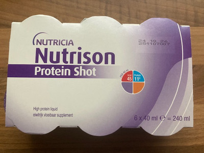Nutricia Nutrison protein pots 18 x 40ml pots high protein liquid shots ...