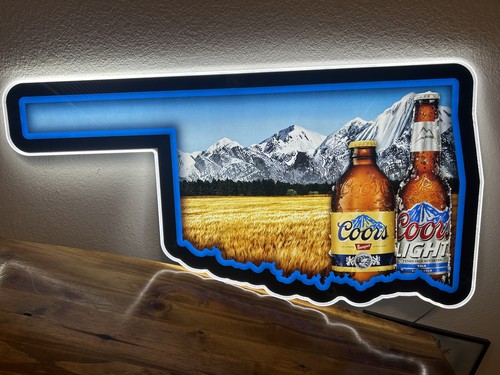 COORS LIGHT / COORS BANQUET LED BEER BAR SIGN MAN CAVE GARAGE DECOR ...