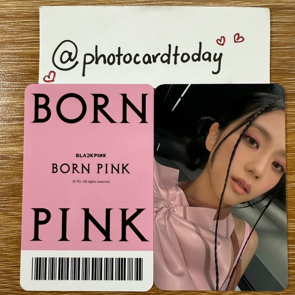 BLACKPINK BORN PINK CD PLAYER MERCH GIFT OFFICIAL PHOTOCARD MD ...