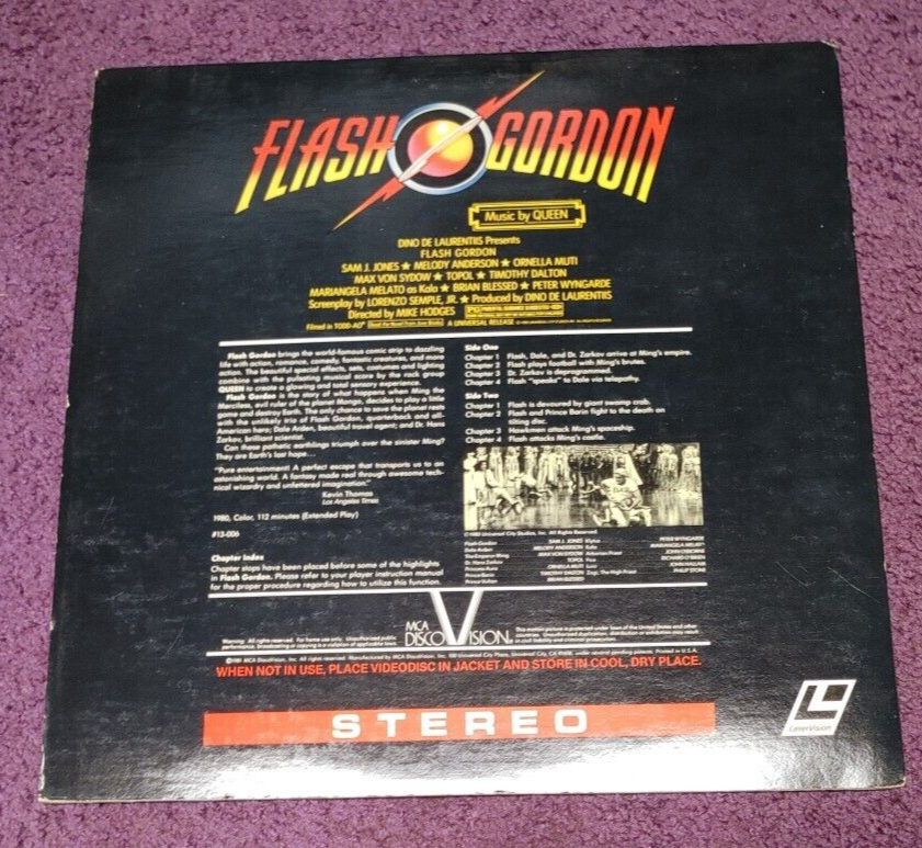 Flash Gordon - Laserdisc (1981 DISCOVISION, Extended Play) Music by ...