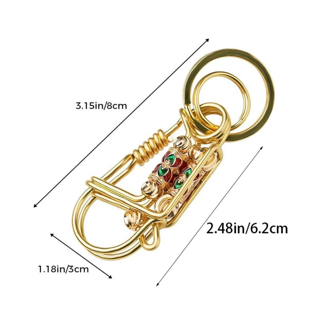 Brass Birdie Keyring Handmade Wire Winding Keyring Durable Car Buckle ...