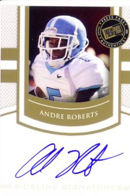 andre roberts rookie rc draft auto autograph the citadel college 2010 ...