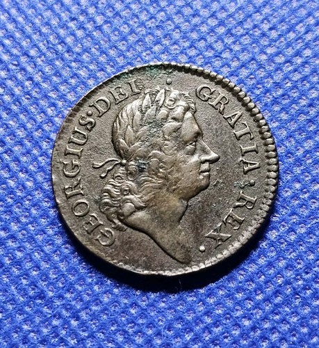 1723 Hibernia Halfpenny George I Copper Coin Woods Ireland | eBay