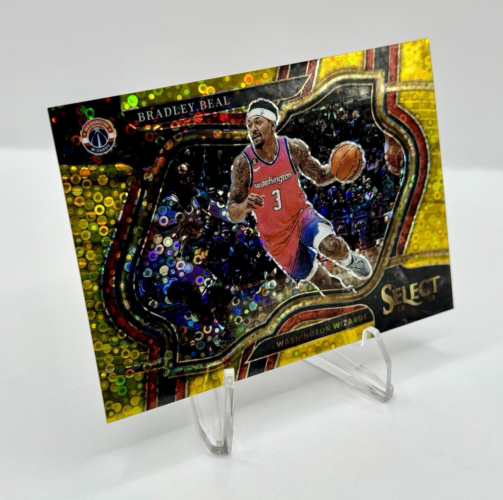 2022-23 Panini Select BRADLEY BEAL Gold Disco Prizm Courtside Suns ...