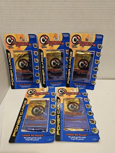 5 RUMBLE ROBOTS 11 Power Cards New Sealed 2000 Booster Packs | eBay