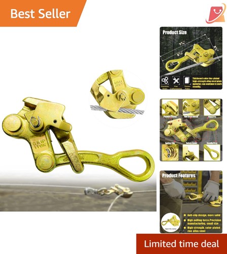 Steel Wire Cable Puller 1 Ton 2200 Lbs Heavy Duty Wire Rope Come Along ...