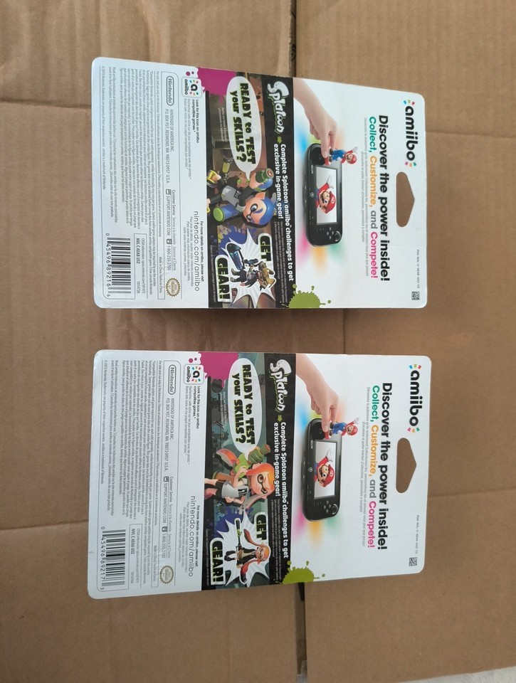 LOT Amiibo INKLING BOY, GIRL FIGURE SPLATOON Super Smash Bros Nintendo ...