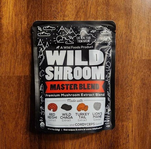 Wild Foods - Master Five Mushrooms Blend - Adaptogens + Prebiotic ...