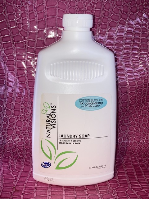 Natural VISIONS 4x Concentrate Laundry Soap Cotton Blossom 270 Loads 33 ...
