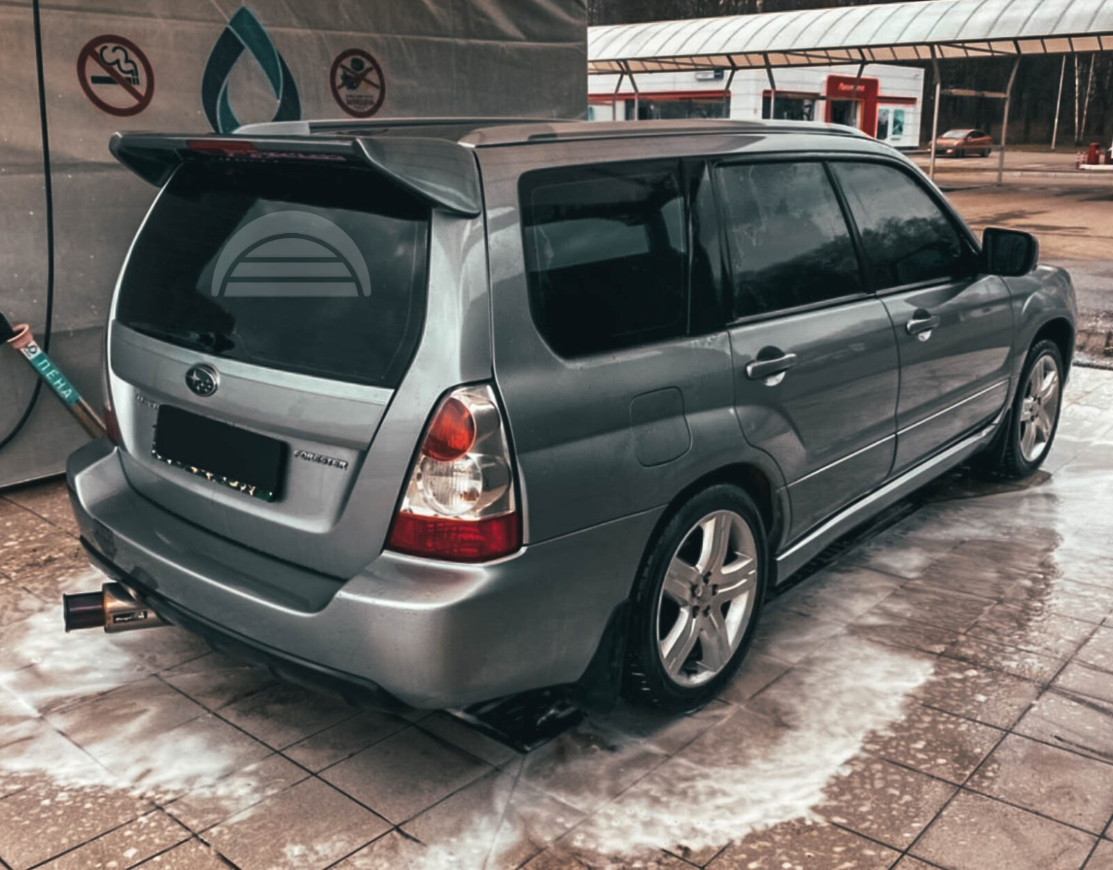 Spoiler STi for Subaru Forester SG 2002-2008 Rear Tail Wing with stop ...