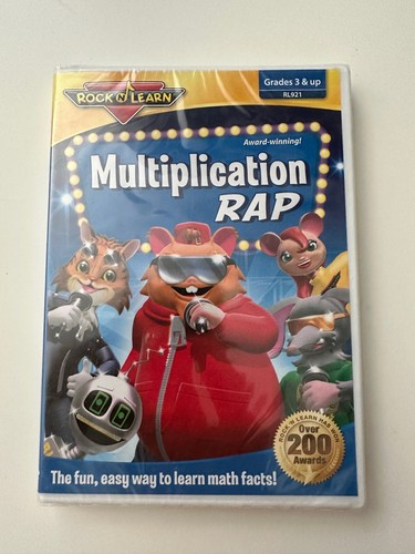 Rock N Learn- Easy Multiplication Rap DVD NEW Sealed Math Teaching ...