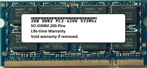 New 2GB SoDimm PC2-4200 4200 DDR2 DDR-2 533mhz 533 Laptop 200-pin ...