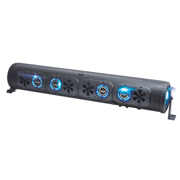 Bazooka BPB36-G3 36" 10-Speaker Amplified Bluetooth Sound Bar with LED ...
