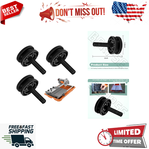 High-Quality 7" Tile Saw Roller Assembly for Ryobi & Ridgid Compatible Models | eBay