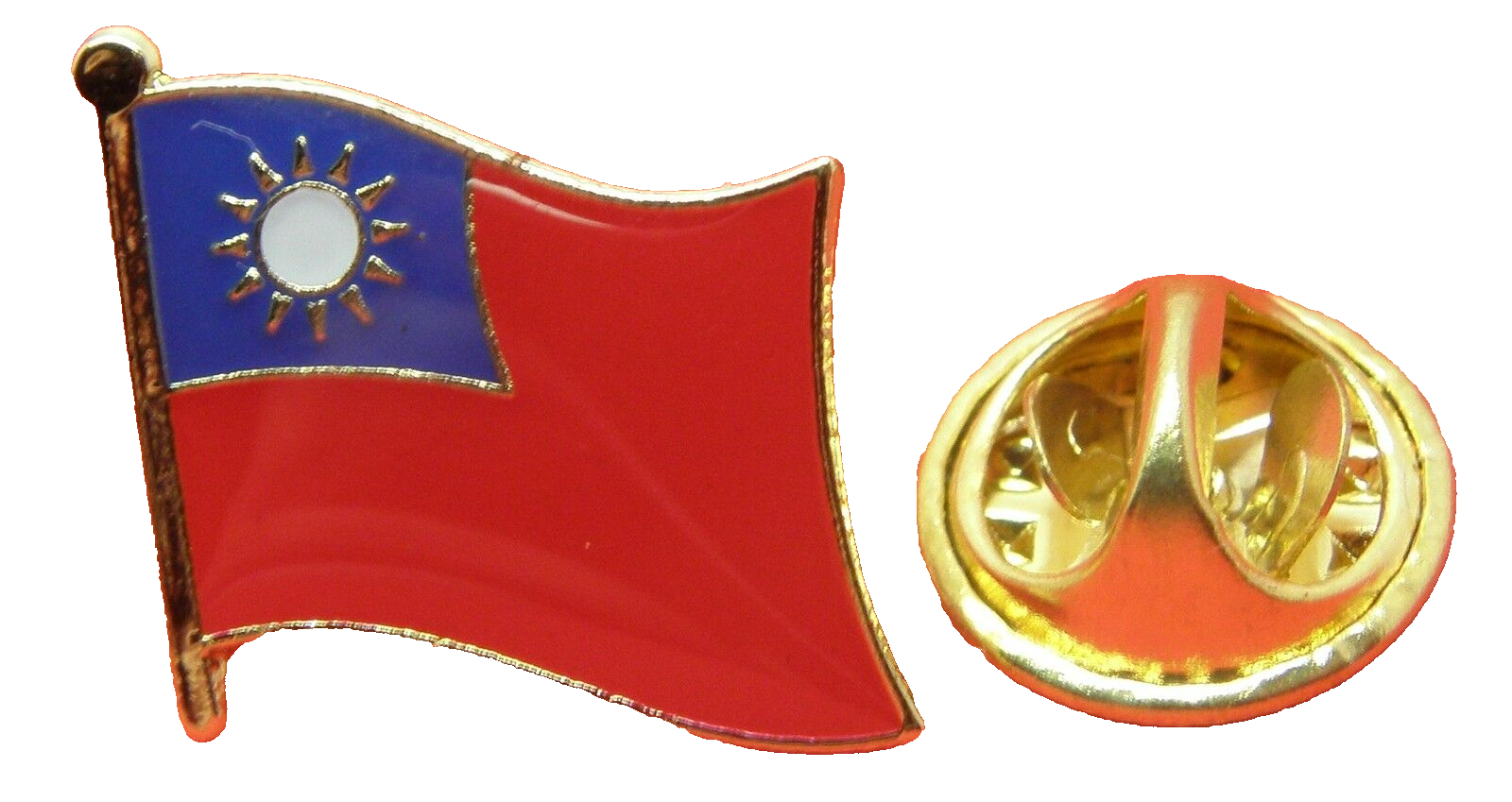Taiwan Flag Pin Badge pinyin Republic of China | eBay