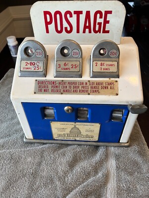 Vintage Postmaster Dillon Mfg Co Postage Stamp Vending Machine | eBay