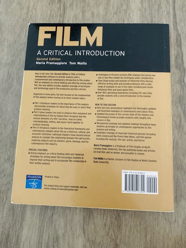 Film A Critical Introduction by Maria Pramaggiore & Tom Wallis (2007 ...