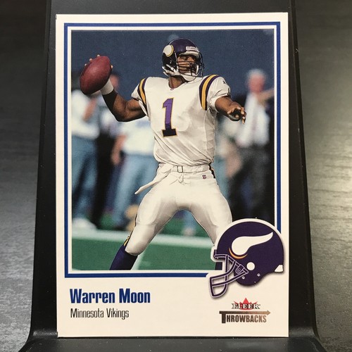 2002 Fleer Throwbacks #47 Warren Moon Minnesota Vikings Football Card ...