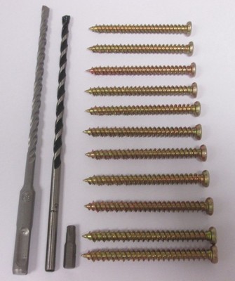 7.5 x 132 mm Concrete Frame Screws Direct Masonry Frame Fixing-spax ...