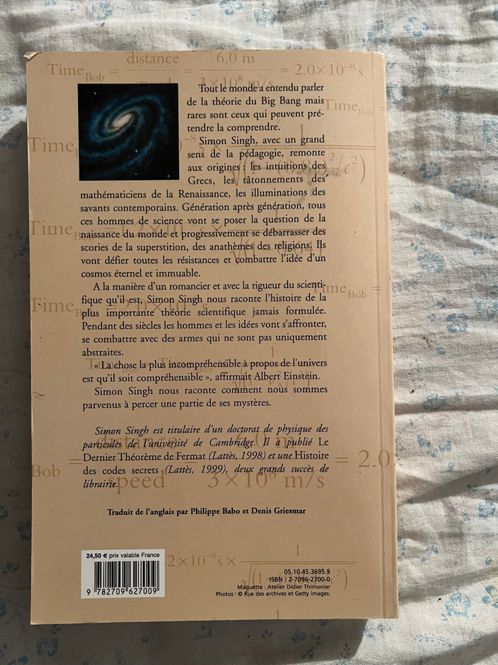 The Big Bang Book Simon Singh Signed MK 480 | eBay