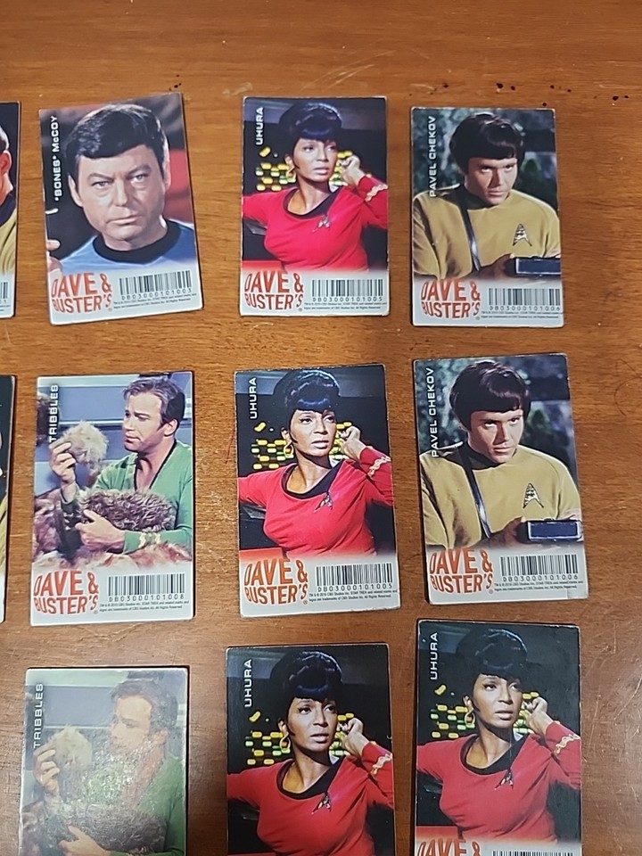 Star Trek The Original Series Dave & Buster 2016 Arcade Cards Lot of 15 ...