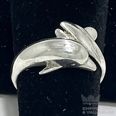 Sterling Silver 925 Dolphin Ring Size 8 *W1C3 | eBay