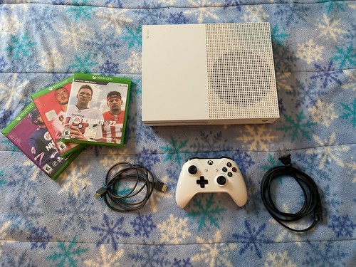 Xbox One S Console Bundle 3 Games 1 Controller White 1 TB (781GB ...