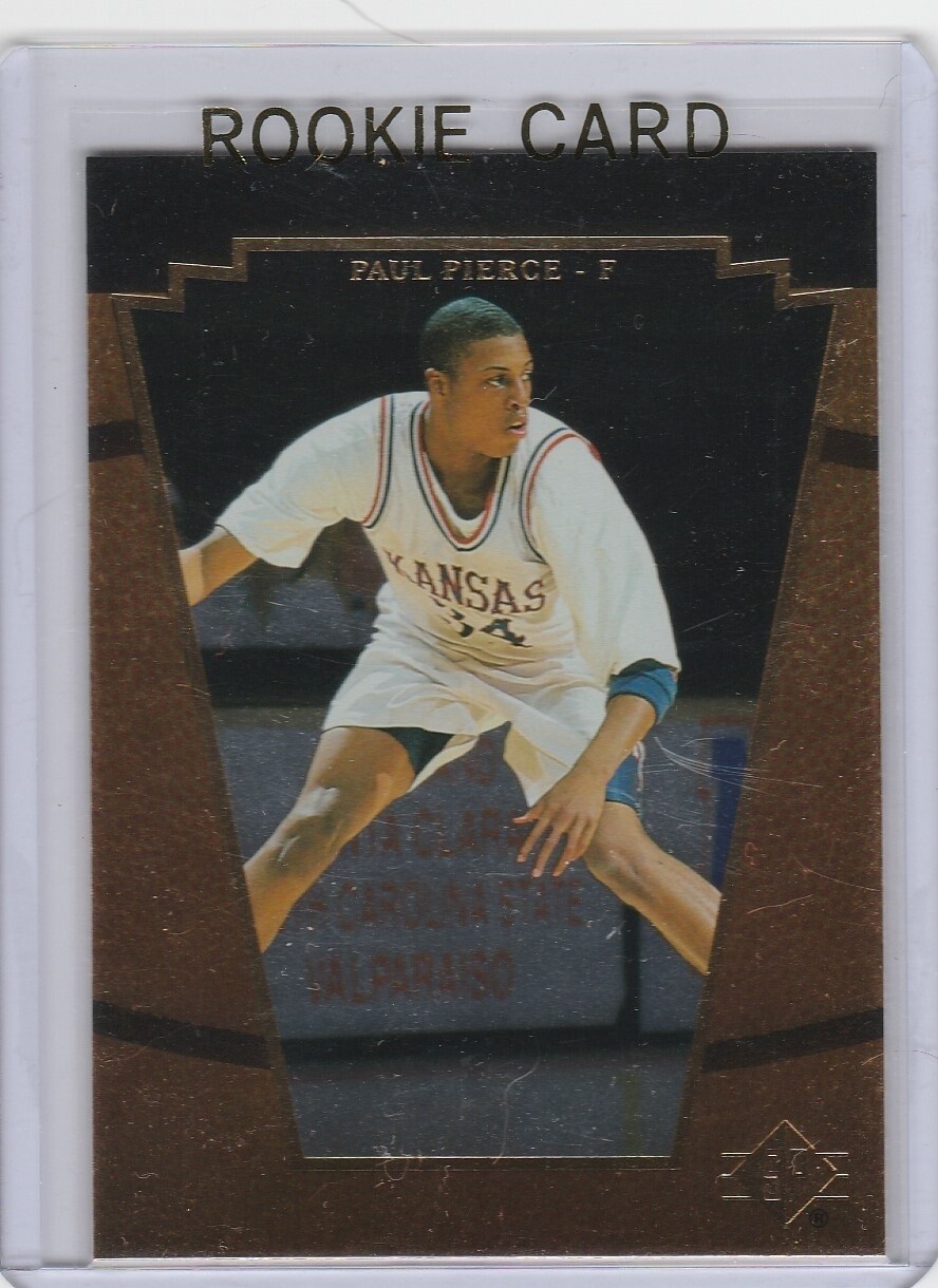 PAUL PIERCE ROOKIE CARD Upper Deck SP College Basketball KANSAS ...