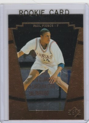 PAUL PIERCE ROOKIE CARD Upper Deck SP College Basketball KANSAS ...