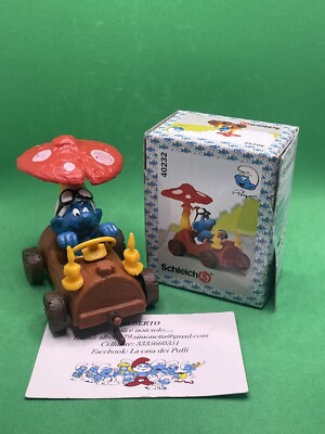 PUFFI SMURFS SUPER PUFFO IN MACCHINA LOG CAR FUNGO 40232 | eBay