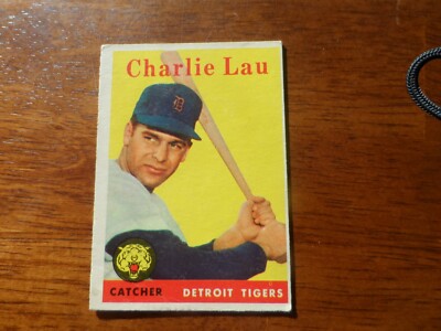 1958 TOPPS BASEBALL #448 CHARLIE LAU DETROIT TIGERS ROOKIE EX T-195 | eBay