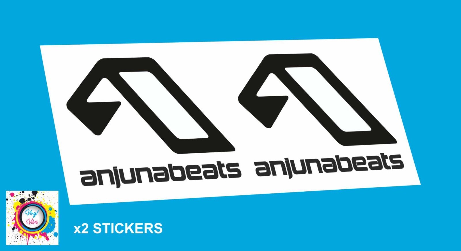 SET OF 2 Anjunabeats DJ VINYL STICKERS DECALS GRAPHICS | eBay UK