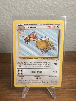 Pokemon "Fearow" Base Set 2, 41/130, Uncommon, 2000 , Vintage, WOTC | eBay