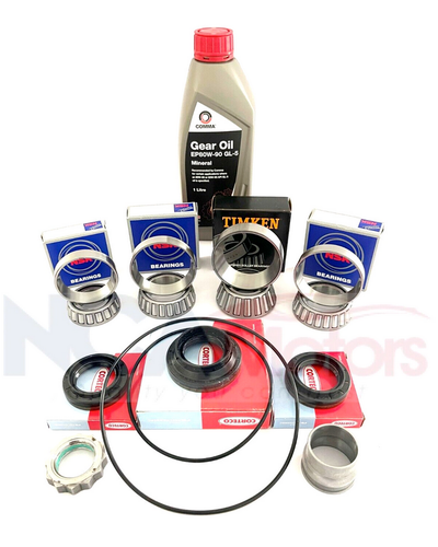 Freelander 2 Rear Differential Full Bearing & Seal Repair Kit & 1L Diff ...