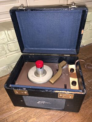 Vintage Symphonic Portable Record Player Turntable / Snake Skin Case | eBay