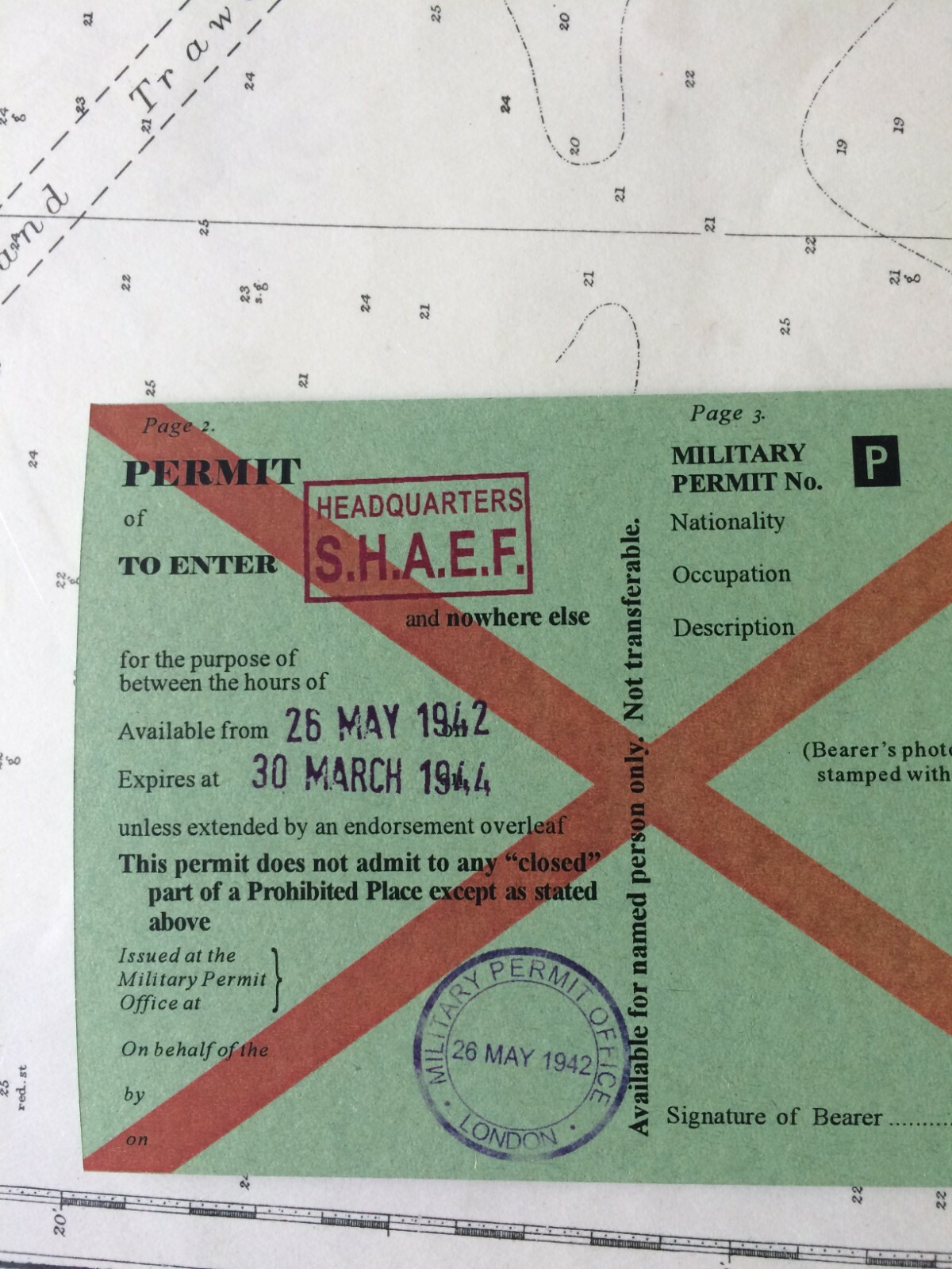 Reproduction WW2 ID Card- War deparment | Grelly UK