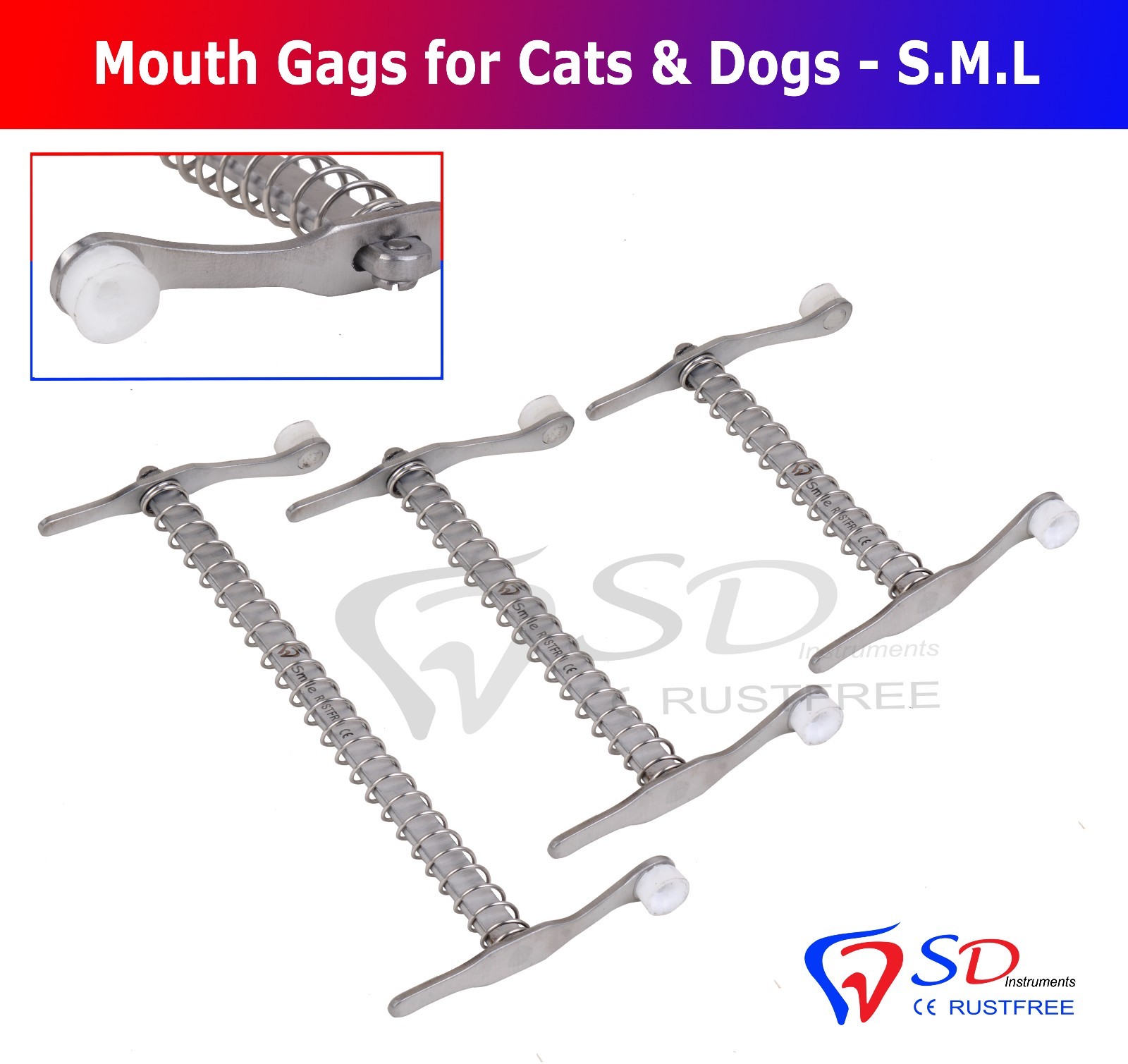 Canine Mouth Gags For Cats & Dogs - Veterinary Instruments For Small ...