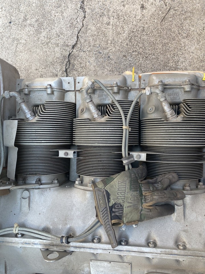 CONTINENTAL E-185 AIRCRAFT ENGINE CORE 727 HEADS MINUS ACCESSORIES | eBay