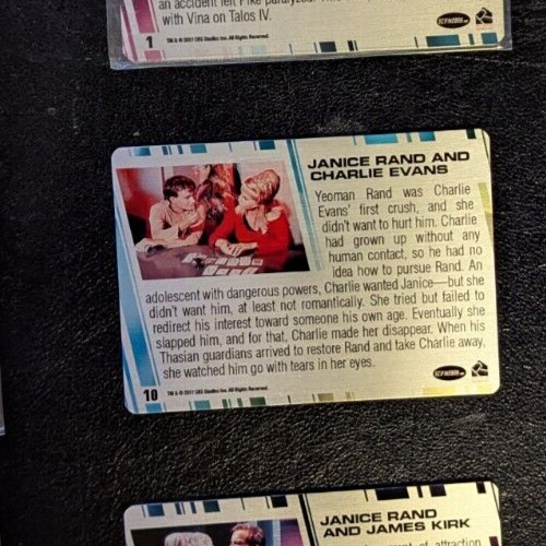 2017 Women of Star Trek 50th Anniversary Janice Rand #10 Metal Card ...