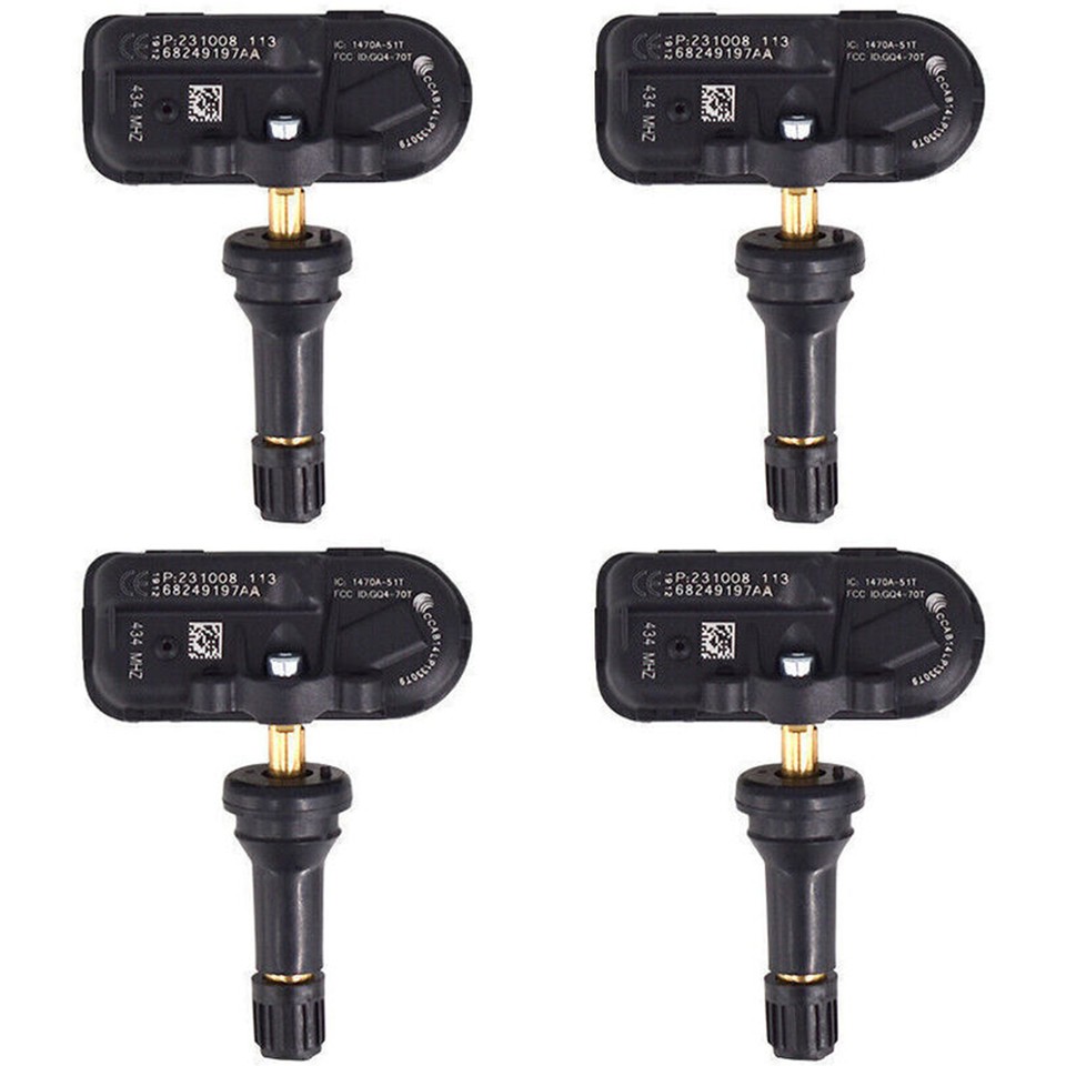 4Pcs New OEM 68249197AA Tire Pressure Sensor TPMS For Dodge Ram 1500 ...