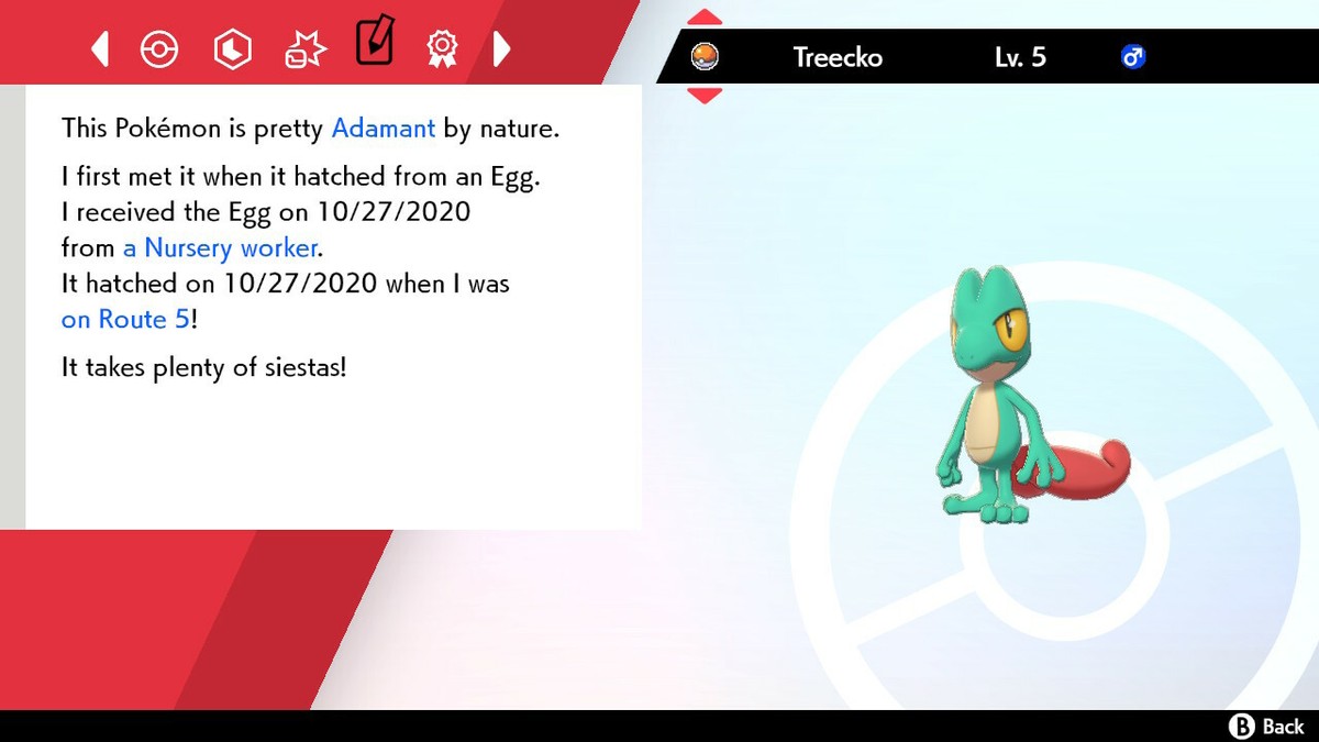 Shiny Treecko Pokemon