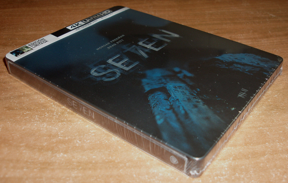 Seven (Se7en) 4K UHD + Blu-Ray Steelbook New Sealed Thriller Intrigue ...