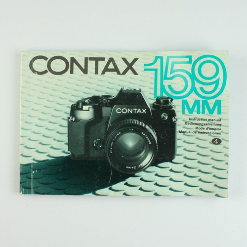 Contax 159 MM - Camera Manual - Original Instructions | eBay