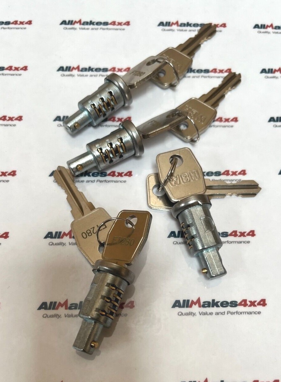Land Rover Defender 90/110/130 Door Lock Barrel Set x4 86-01 MTC6505 ub ...