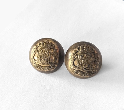 2 Authentic Spanish Infantry Original Uniform Buttons with Original ...