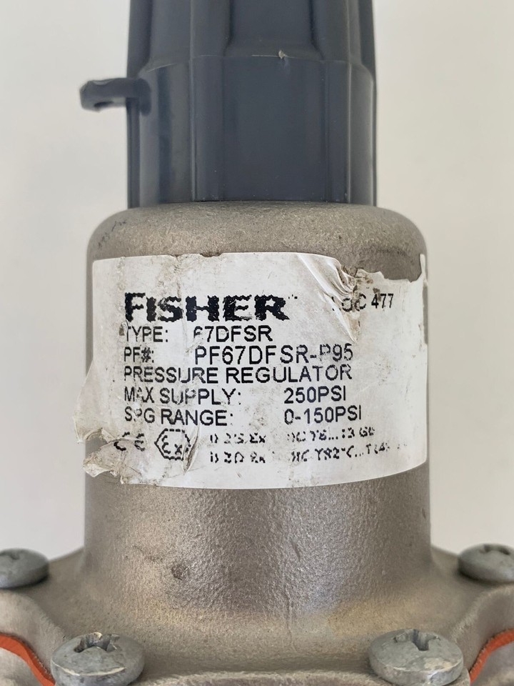 Fisher / Pressure Regulator / 67DFSR / LOC 477 / Supply 250psi / Range ...