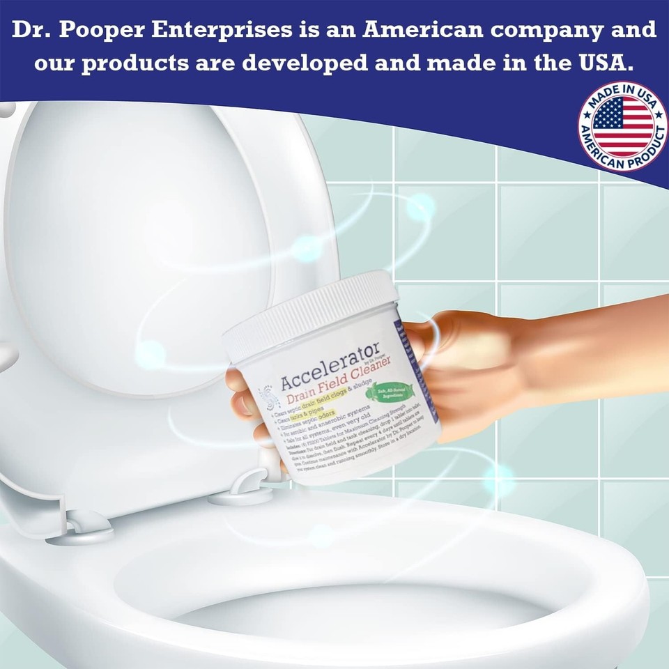 Drain Field Cleaner by Dr. Pooper - Clears Septic System Leach & Drain ...