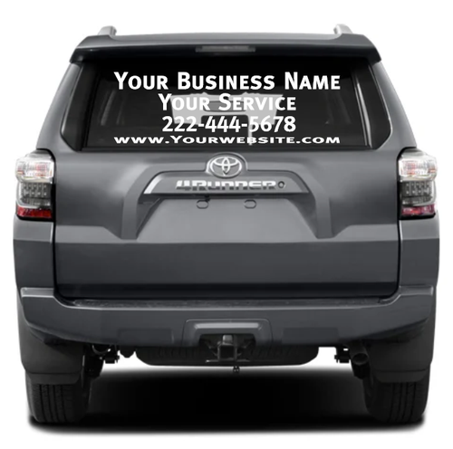 Personalized Custom Small Business Name Vinyl Decal Sticker Car Window ...